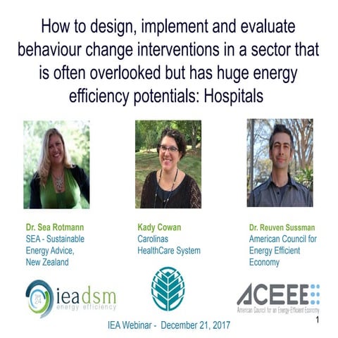 How to design, implement and evaluate behaviour change interventions in ...