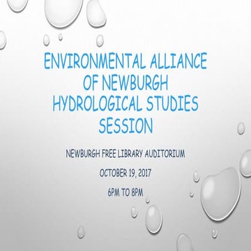 Hydrological Studies Session By Environmental Alliance Group | PPTX ...