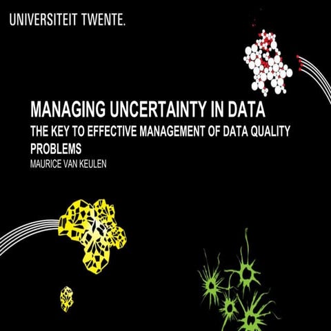 Managing uncertainty in data - Presentation at Data Science Northeast ...