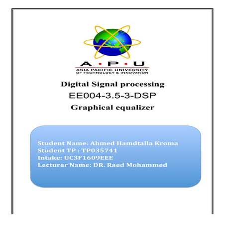 Graphical equalizer using MATLAB | PDF | Digital Audio | Computer Software and Applications
