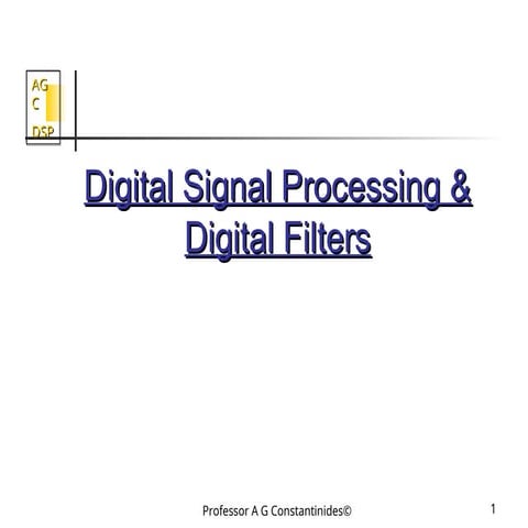 introduction to digital signal processing | PPT
