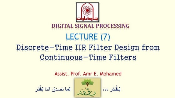 Computing Dft Using Matrix Method Ppt