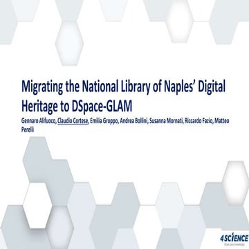 Migrating the National Library of Naples’ Digital Heritage to DSpace ...