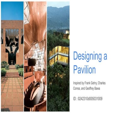 Pavilion Design - Literature Review & Case Studies | PDF