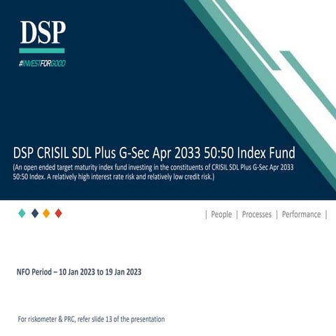 DSP CRISIL SDL Plus G-Sec Apr 2033 5050 Index Fund | PPT