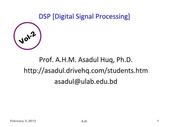Computing Dft Using Matrix Method Ppt 4341