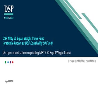 DSP Nifty 50 Equal Weight Index | PDF