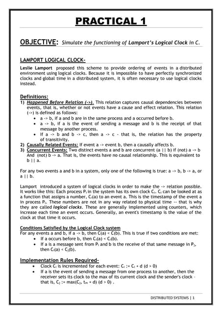 Vector Clock Algorithm Ppt