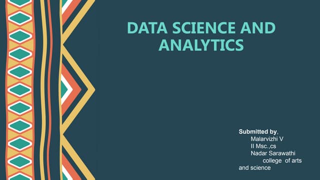 Data Science And Analysis Computer Science Ppt