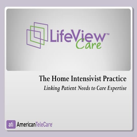 LifeView Care ATI Solution Presented by Sprint | PPT