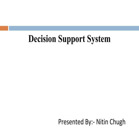 Dss nitin chugh | PPT | Databases | Computer Software and Applications