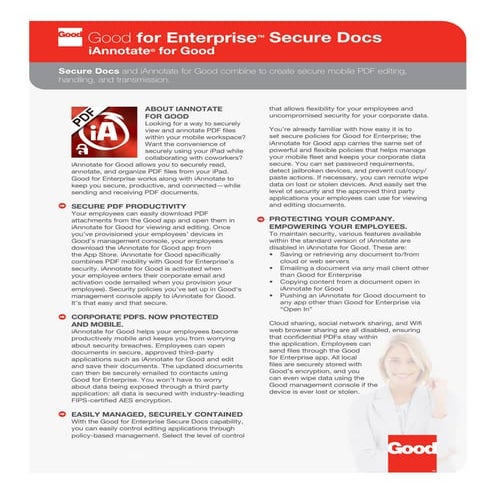 SecureDocs: iAnnotate | PDF