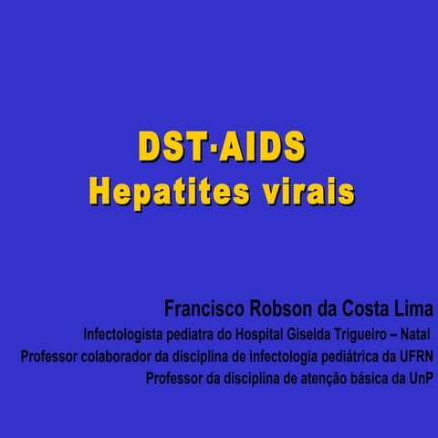 DST-AIDS Prof. Robson | PPT