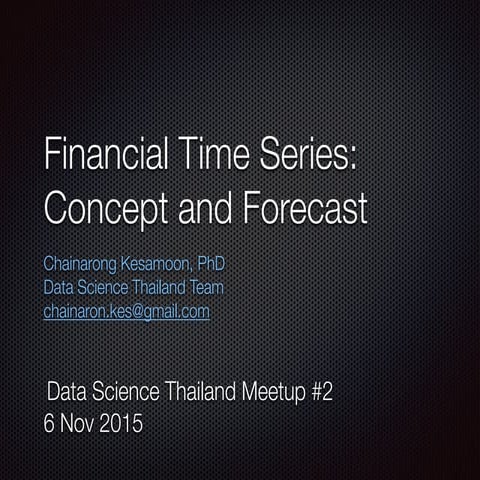 Financial Time Series: Concept and Forecast (dsth Meetup#2) | PDF