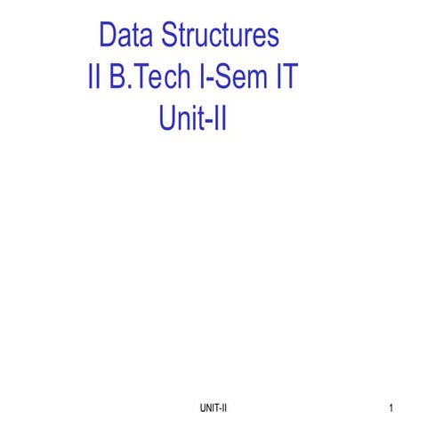 Data Structures UNIT II Jntuh syllabus.ppt