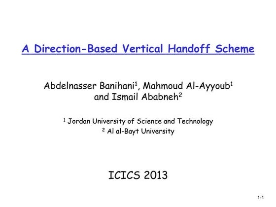 Handoff And Its Type Pptx Computer Networking Computing