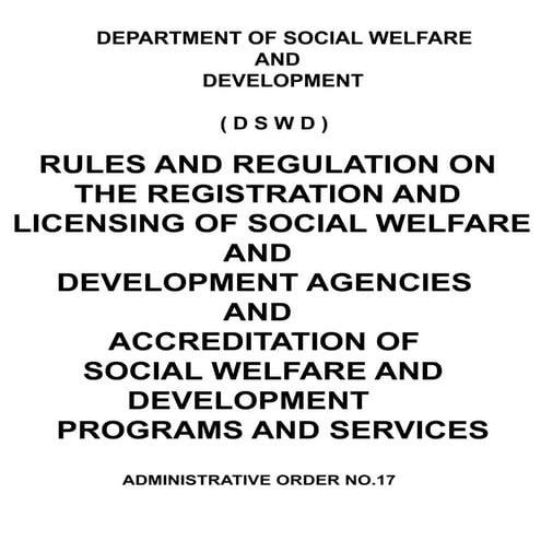 DSWD Registration Requirements | PDF