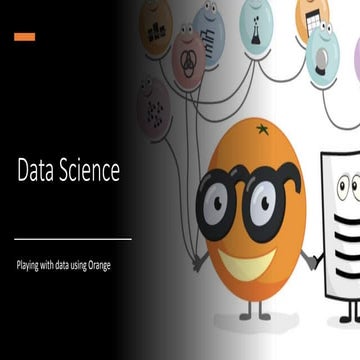 Data Science using Python and Orange | PPT