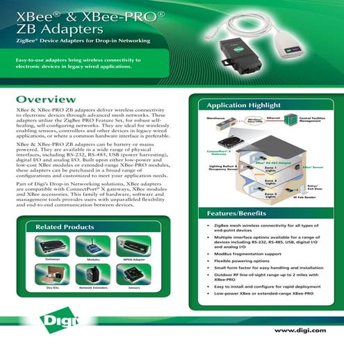 Ds xbeeadapters | PDF