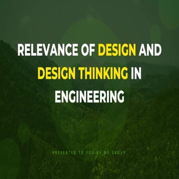 Design Thinking in Engineering | PPTX