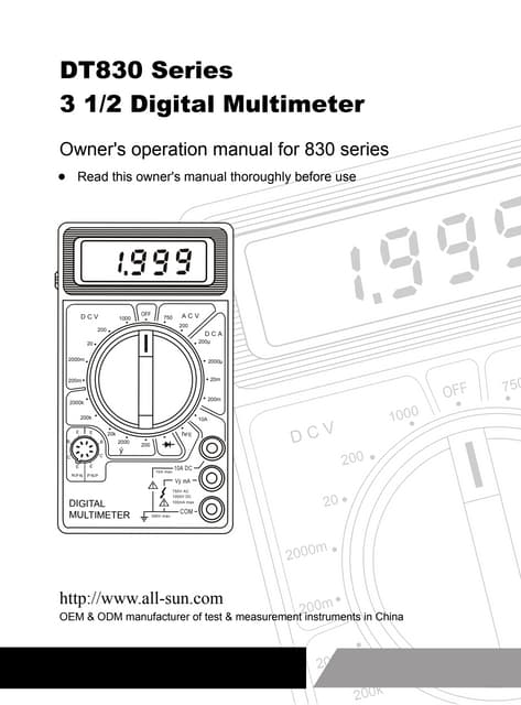 Lab 2 multimeter | DOCX
