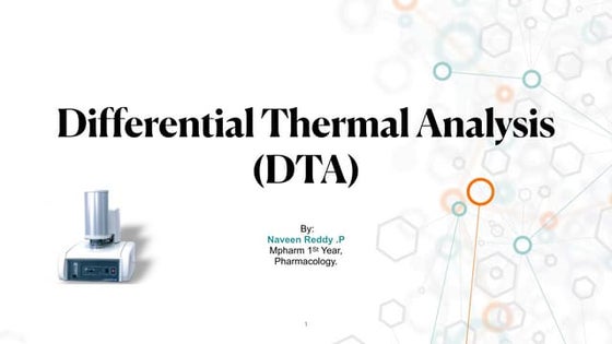 Differential Thermal Analysis (DTA) | PPT