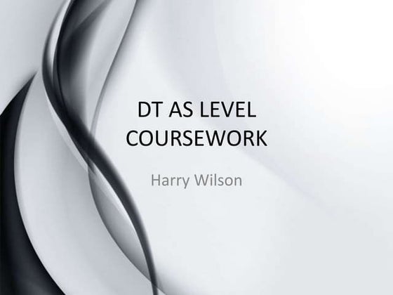 IGCSE D&T - Coursework Assessment | PDF