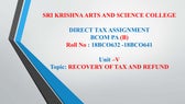 Income tax filing of return | PPT