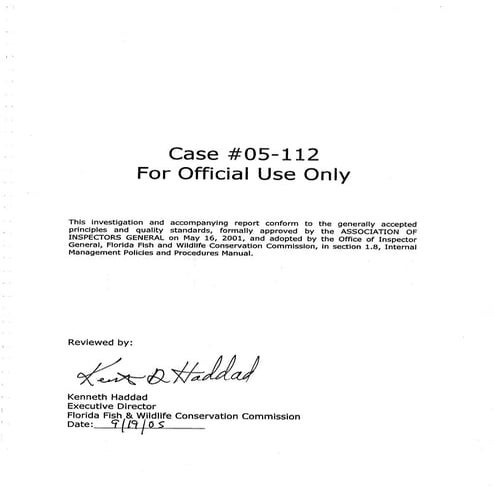 Carissa Chambers Letter About Leon County Sheriff's Office Corruption | DOC