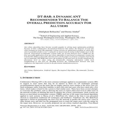Dt bar a dynamic ant | PDF