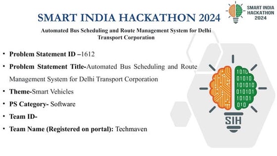 Smart India Hackthon | PPTX | Computer Software and Applications | Computing
