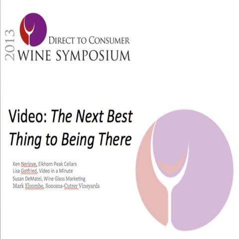 Direct to Consumer Wine Symposium Case Study | PPT