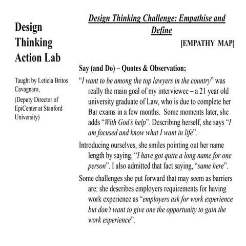 Dt challenge empathise and define | PPT