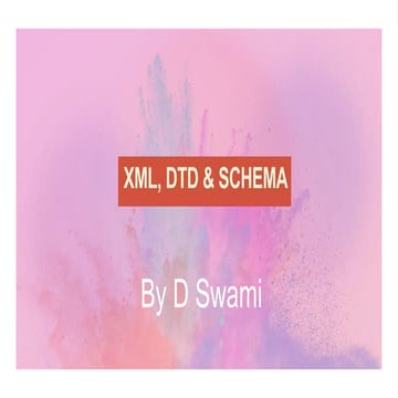 Document Type Definition (DTD) and DTD uses in XML | PPT