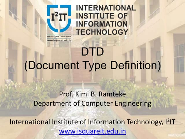 Document Type Definition (DTD) | PPTX Document Type Definition (DTD) | PPTX