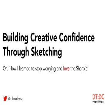 Building Creative Confidence through Sketching | PPT