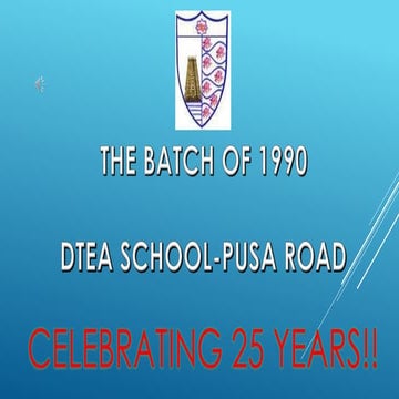 Dtea-PusaRoad-25years | PPTX