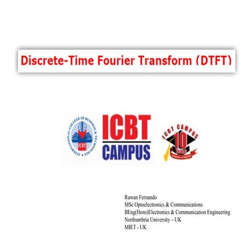 Discrete ICBT Time Fourier Transform.pptx