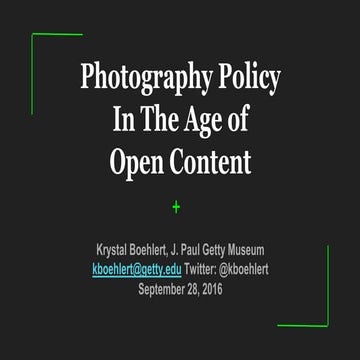Visitor Photography Policies: Have We Changed Our Thinking (or Do We ...