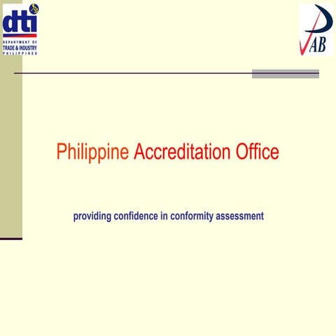 Dti pab requirements for accreditation bodies | PPT