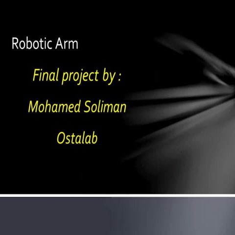 Robotic arm | PDF