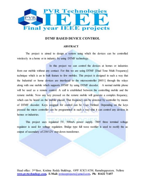 Fire detection and automatic alert system | PDF