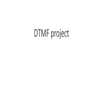 DTMF-project | PPTX