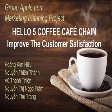 [Group Apple Pen] Hello 5 Coffee marketing planning project. | PPT