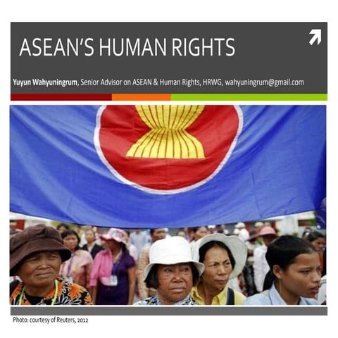 ASEAN Human Rights (Yuyun Wahyuningrum) 2013 | PPTX