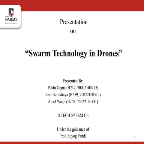 Drone swarm technologies allow groups of drones to coordinate with each ...