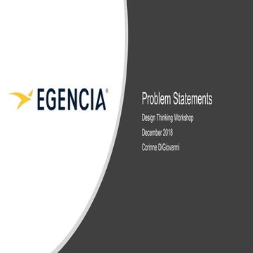 Design Thinking problem statements_2018 | PPTX