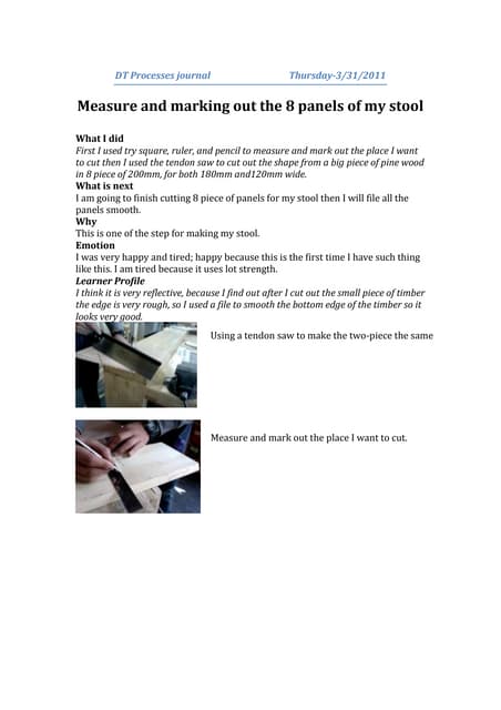 Process journal monday 2 28 | DOCX