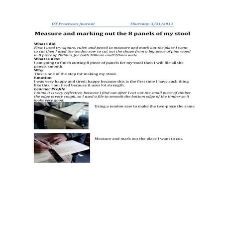 Dt processes journal thursday | DOCX