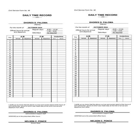 CSC Government Office Hours-posted in their website. | PDF